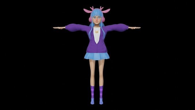 Women Character 3D model | CGTrader