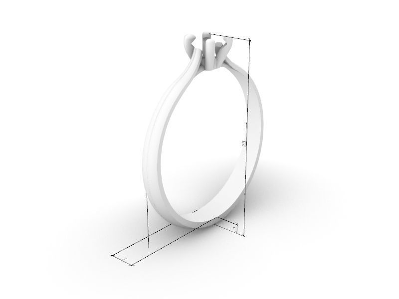 Ring for easy printing 3D print model free 3D model 3D printable | CGTrader