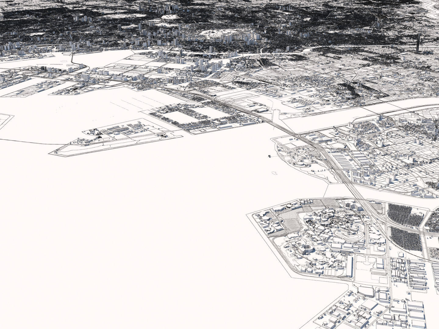 Tokyo Japan 40x40km 3D City Map 3D model | CGTrader