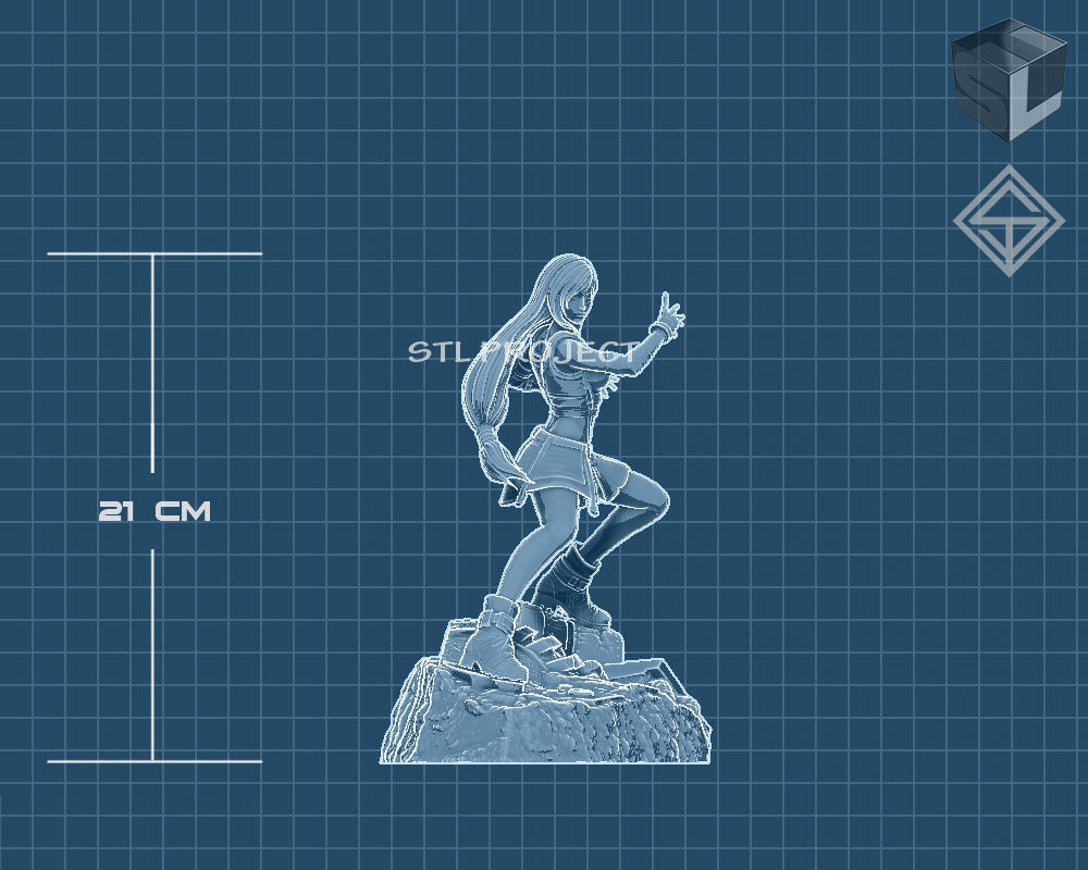Tifa Lockhart 3D model 3D printable | CGTrader