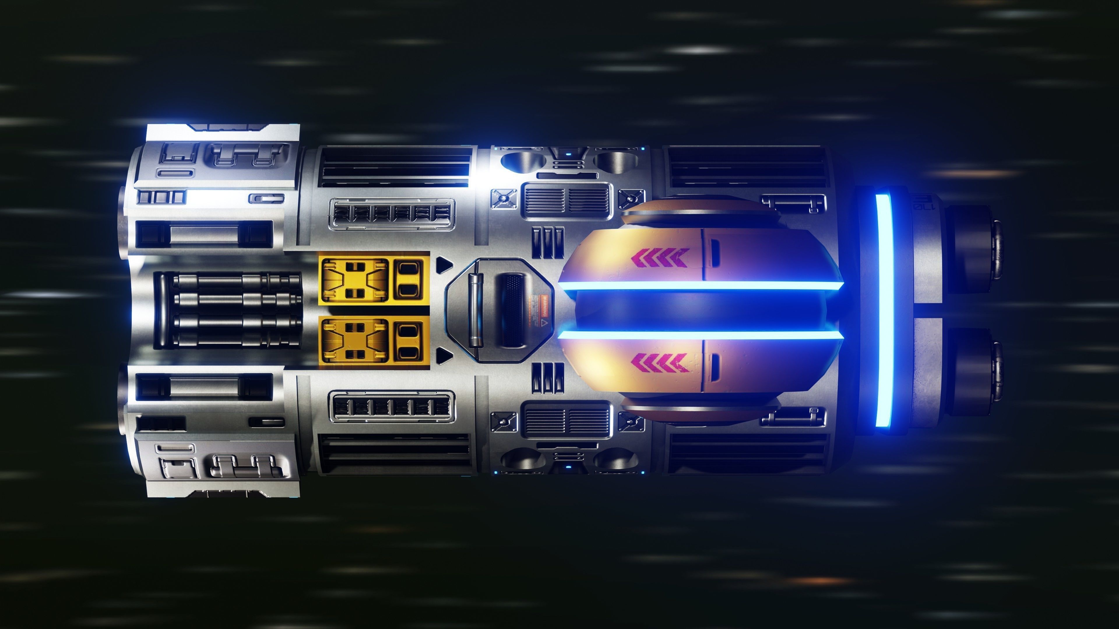 3D model Galactic Core spaceship VR / AR / low-poly | CGTrader