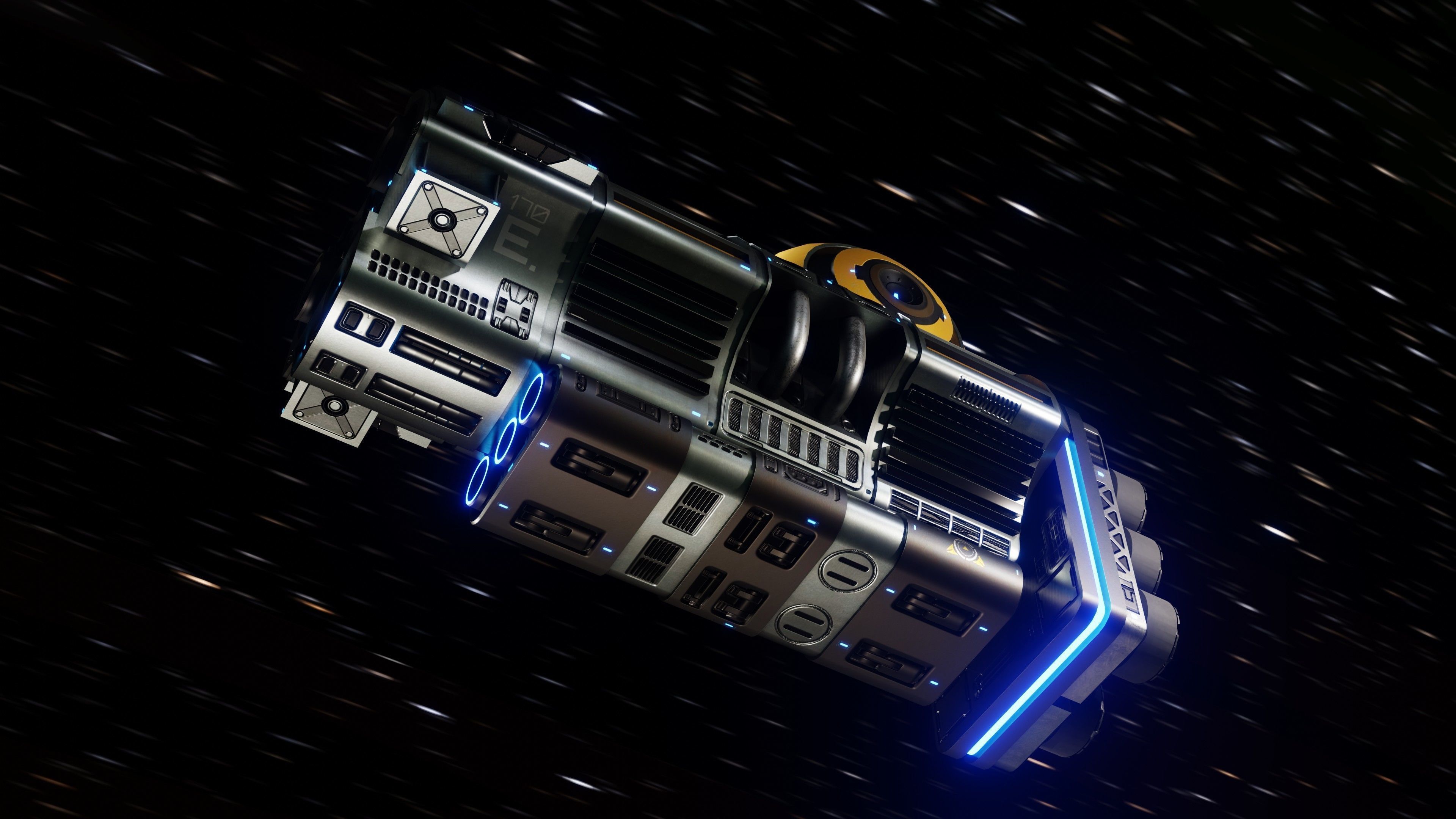 3D model Galactic Core spaceship VR / AR / low-poly | CGTrader