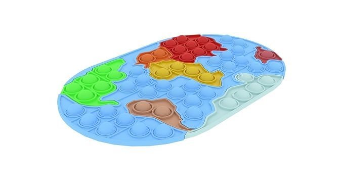 World Map Pop It 3D model | CGTrader