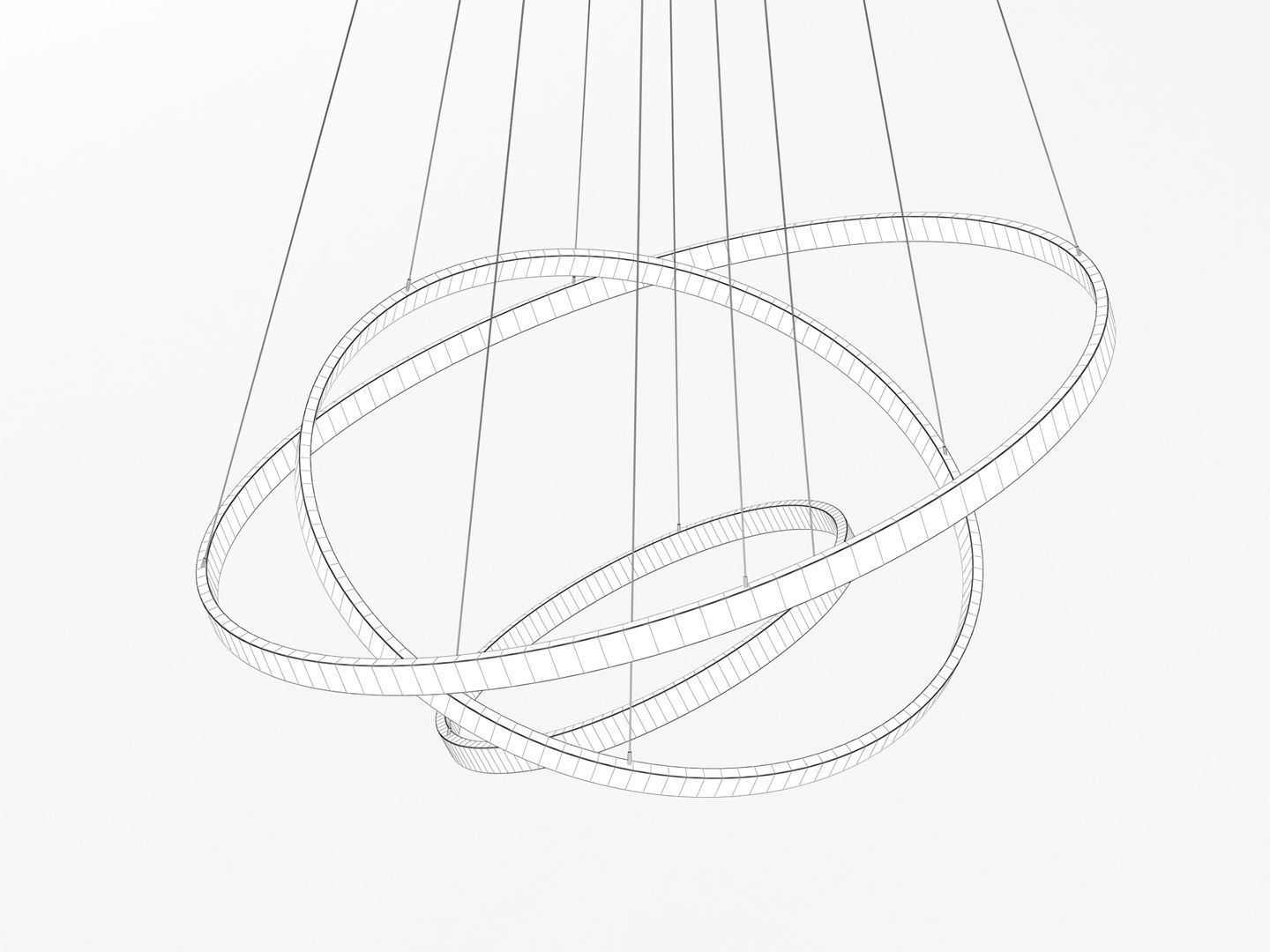 Modern Circular LED Chandelier 3D model | CGTrader