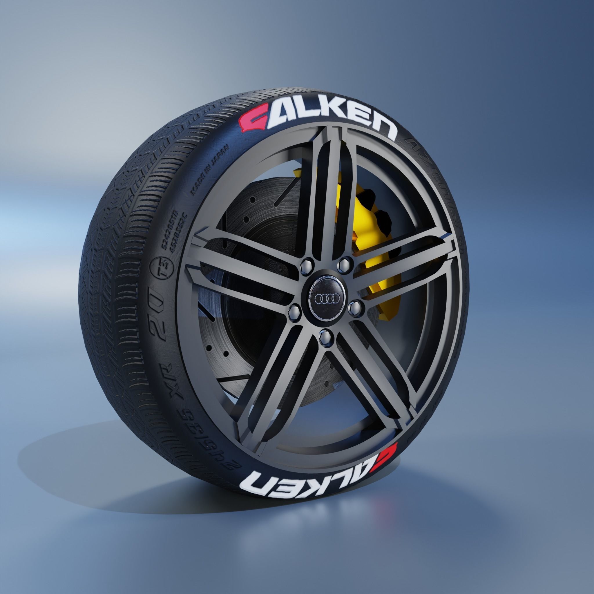 3D model Audi TT Sport Car Wheel Low-poly VR / AR / low-poly | CGTrader