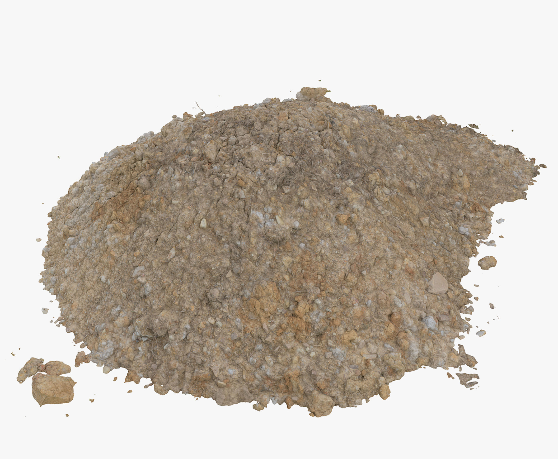 Yellow Pile of construction soil 3D model | CGTrader