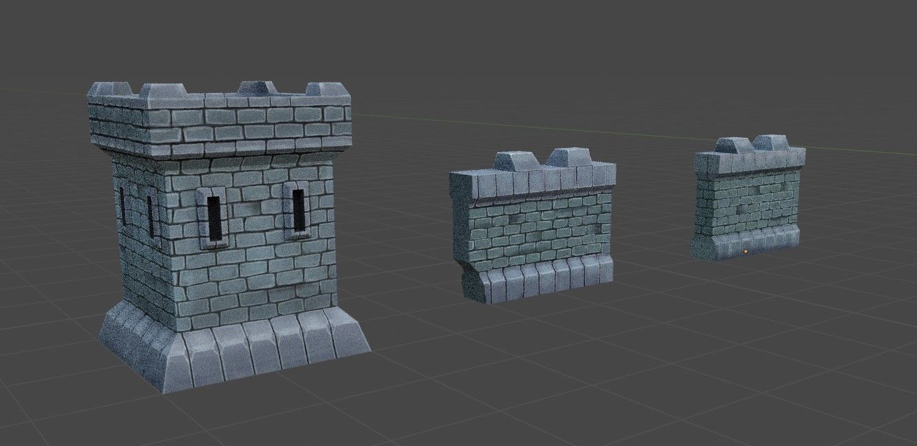 3D model mini Tower Defence constructor VR / AR / low-poly | CGTrader