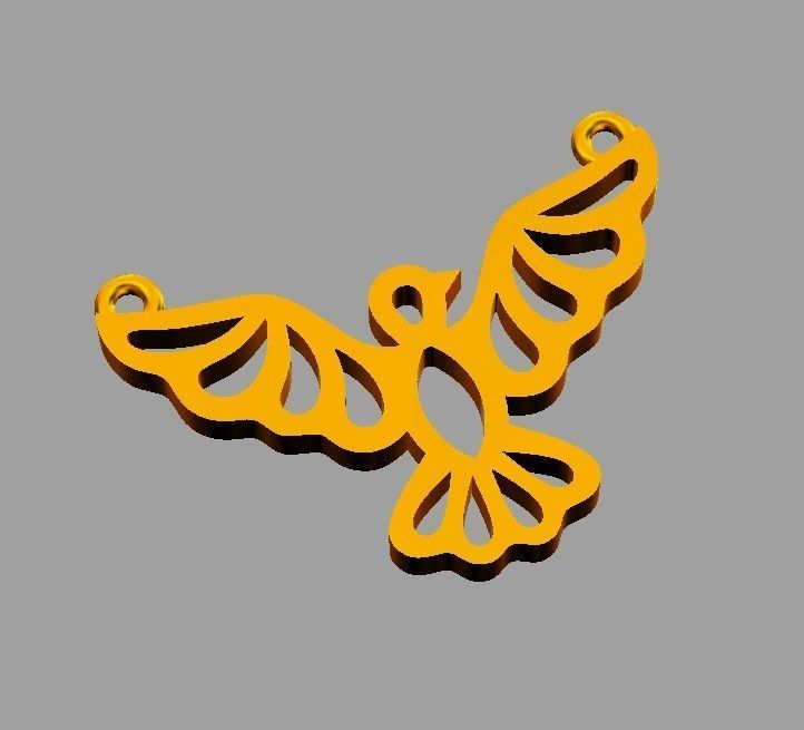 Holy Spirit Necklace 3D model 3D printable | CGTrader