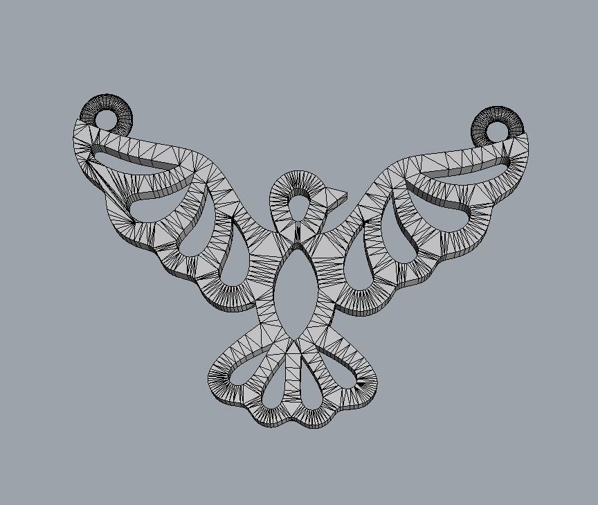 Holy Spirit Necklace 3D model 3D printable | CGTrader