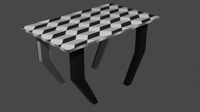 3D model modern table in 3d style VR / AR / low-poly | CGTrader