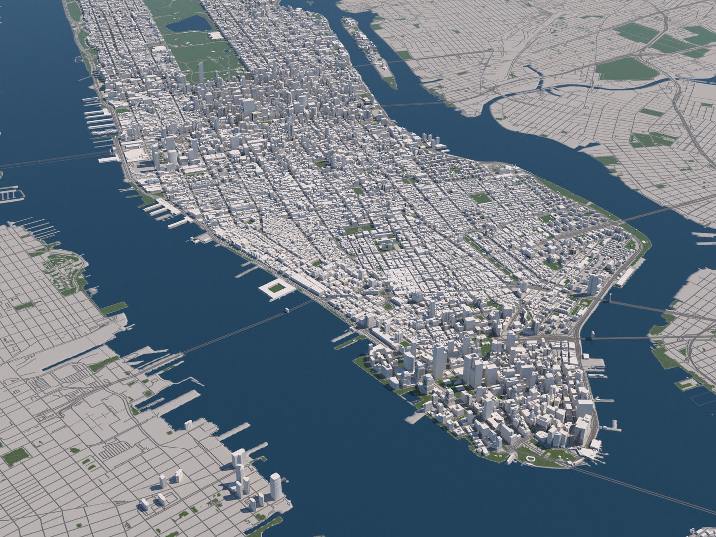 New York USA 3D Model City Map 3D model | CGTrader