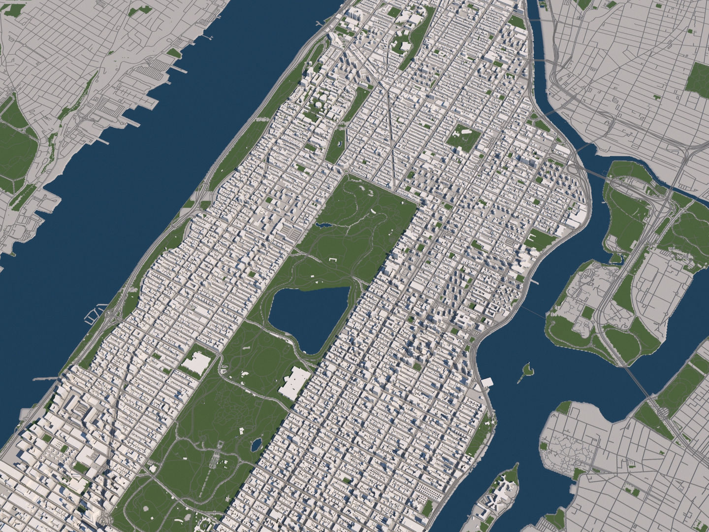 New York USA 3D Model City Map 3D model | CGTrader