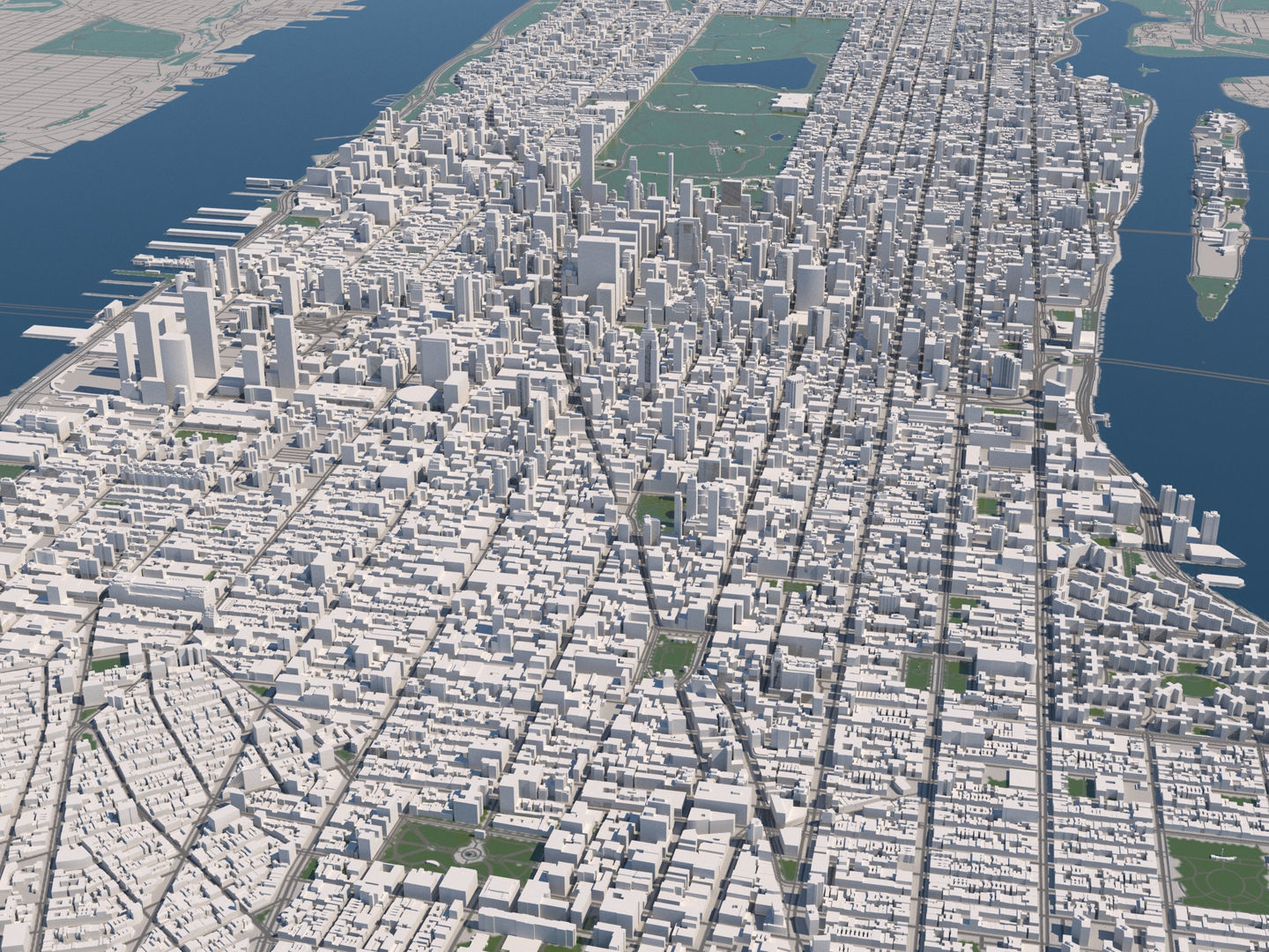 New York USA 3D Model City Map 3D model | CGTrader