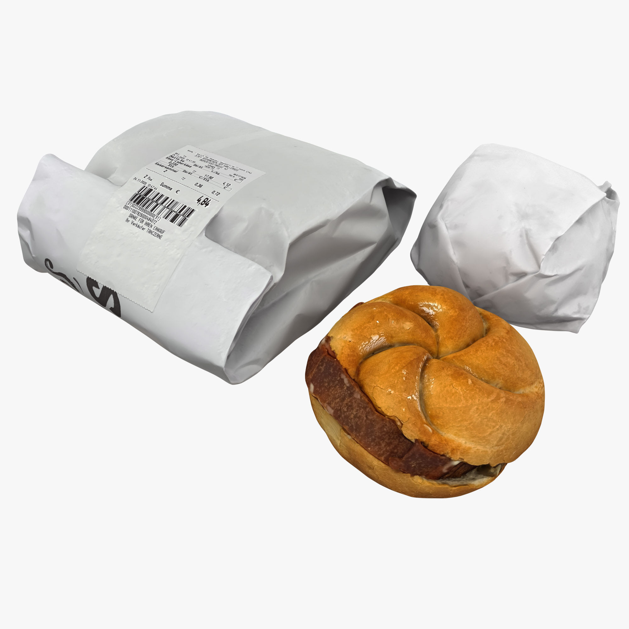 Snack Collection paper ball 3D model | CGTrader