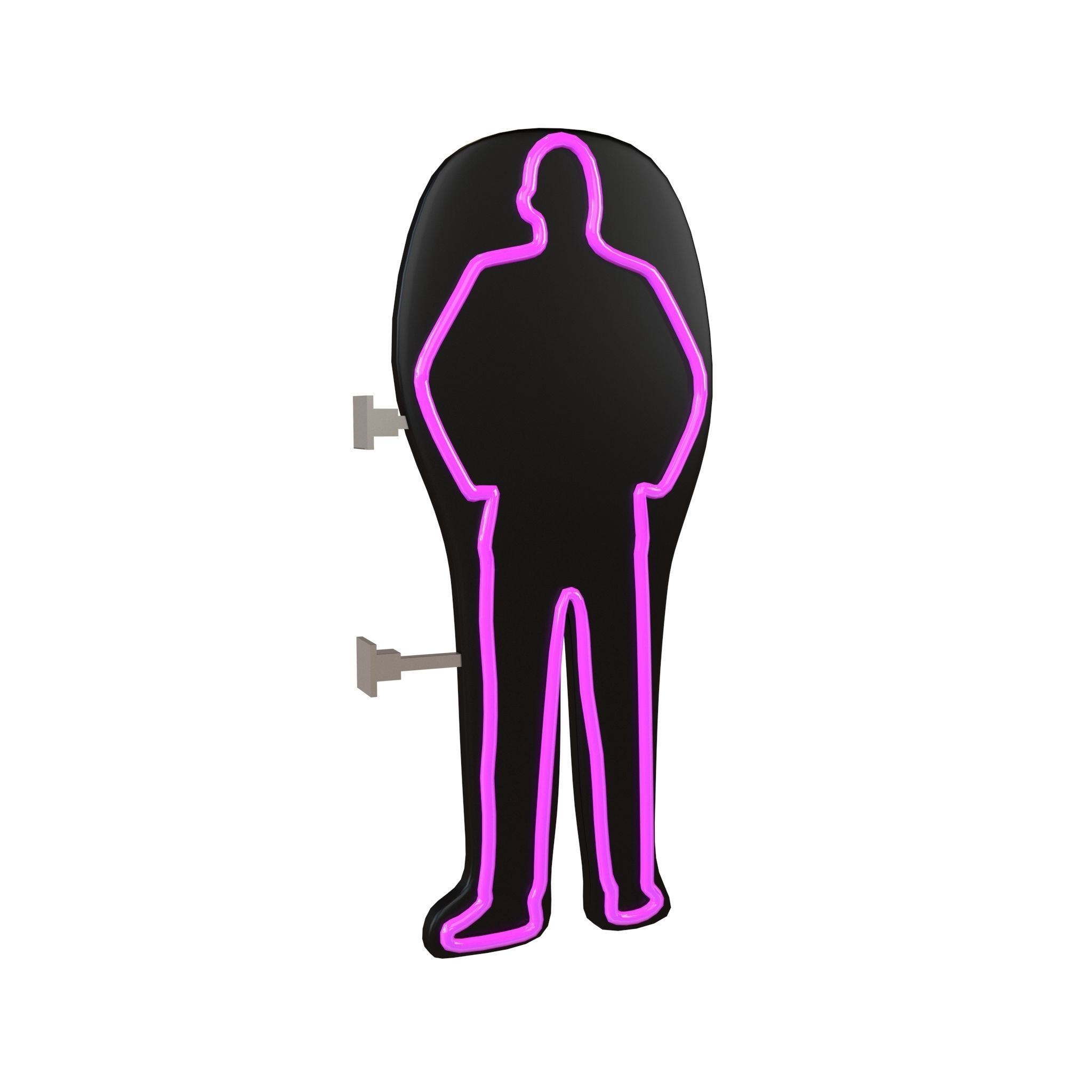 3D model Neon Men Symbol v2 003 VR / AR / low-poly | CGTrader