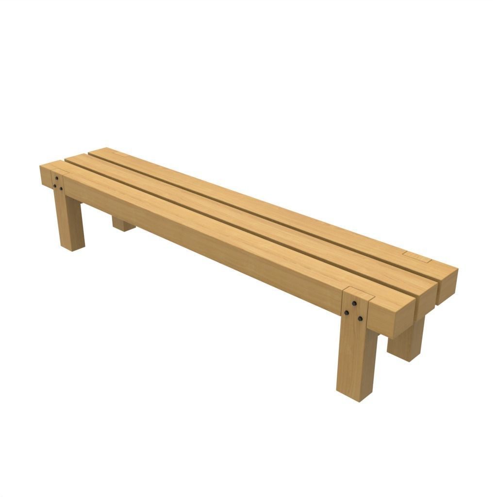 Wooden Bench Pack 3D model | CGTrader