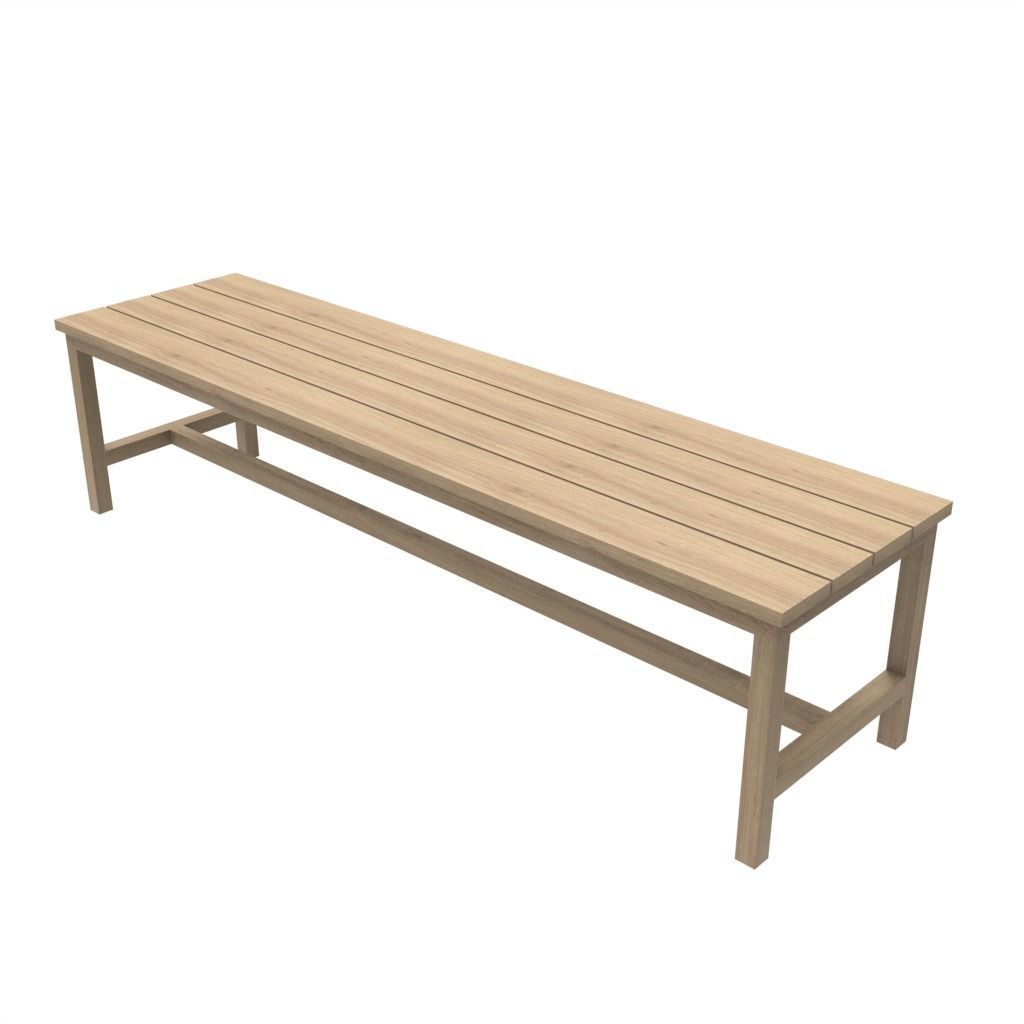 Wooden Bench Pack 3D model | CGTrader