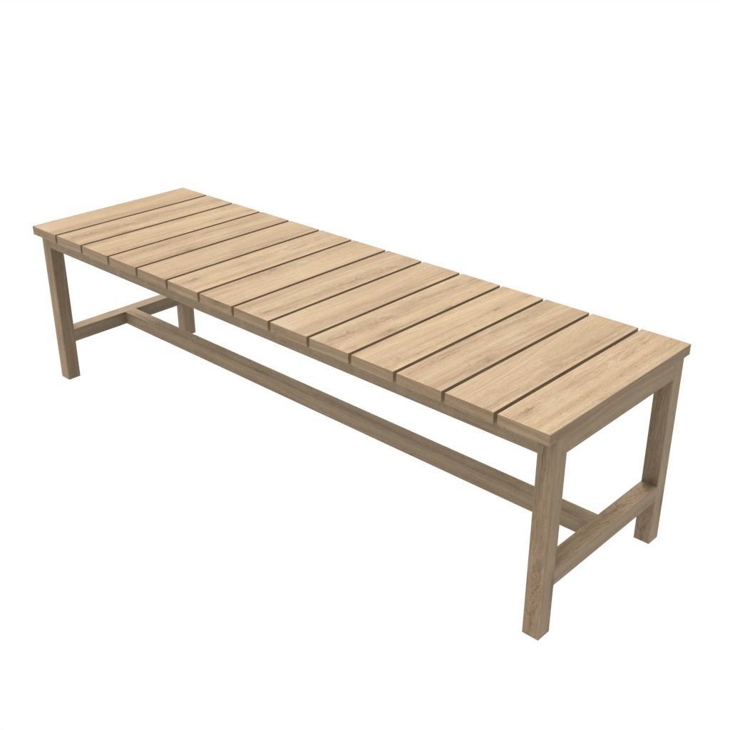Wooden Bench Pack 3D model | CGTrader