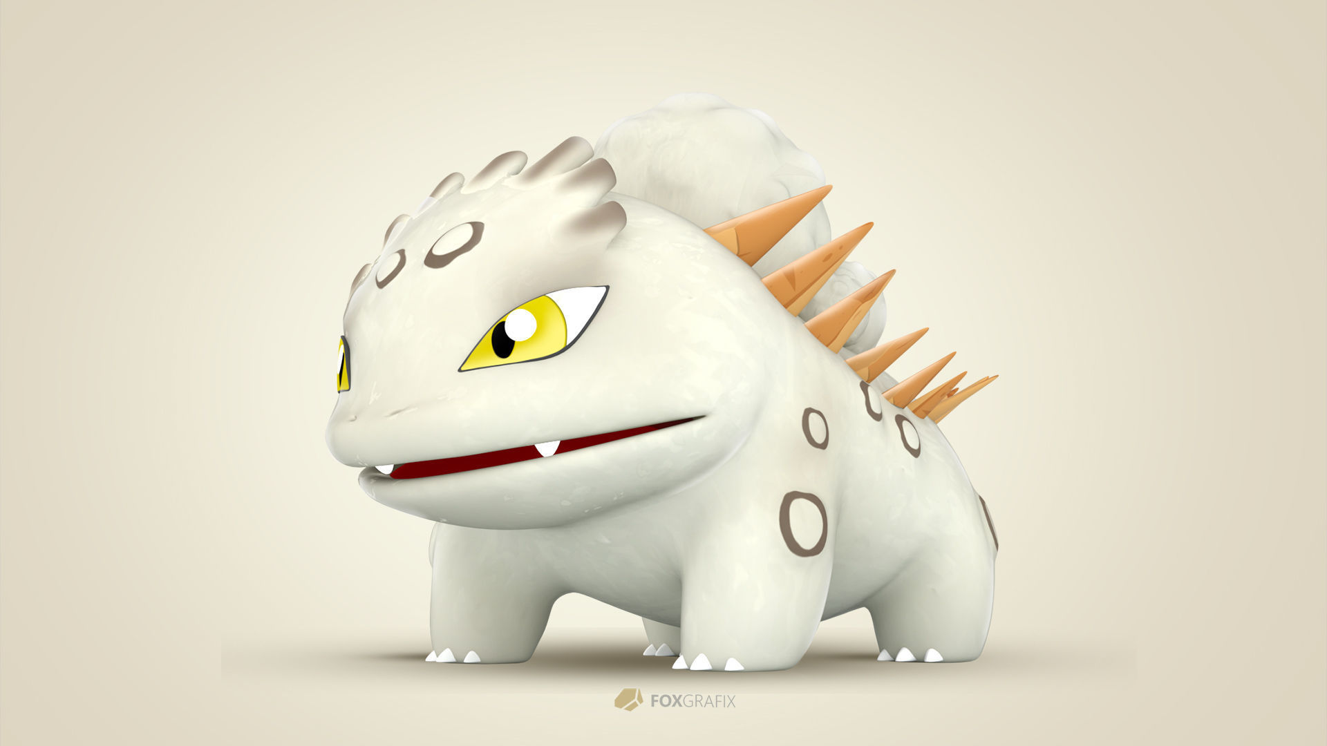 3D model Pokemon Bulbasaur Rock Concept VR / AR / low-poly | CGTrader