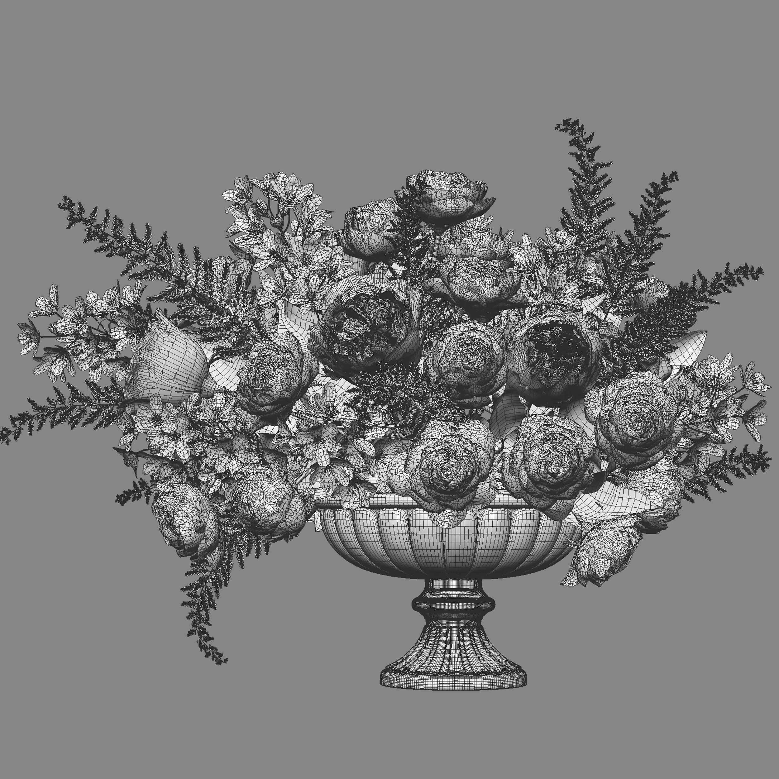 Flower Set 045 Centerpiece bouquet 3D model | CGTrader