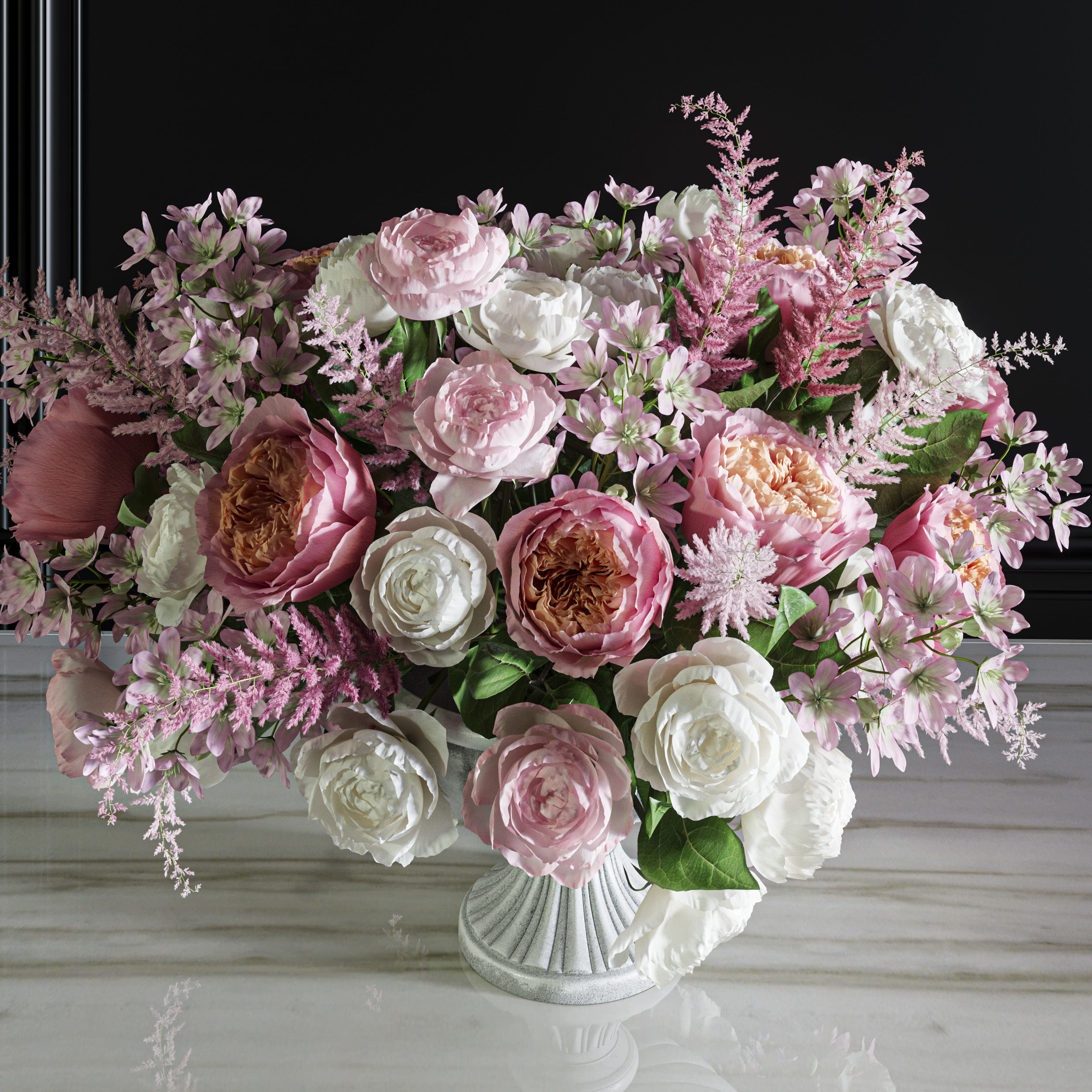 Flower Set 045 Centerpiece bouquet 3D model | CGTrader