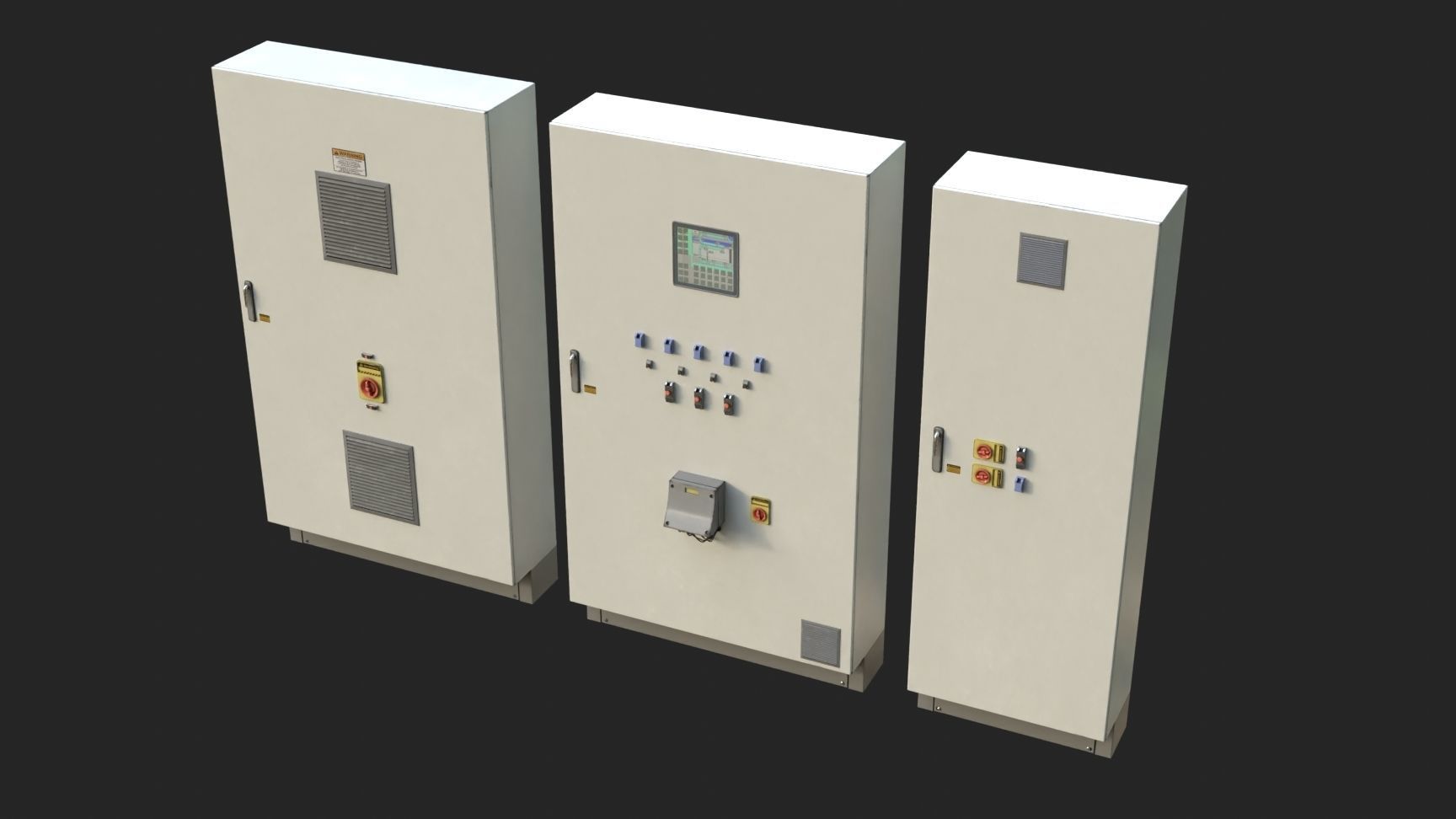 3D model Electric Boxes VR / AR / low-poly | CGTrader