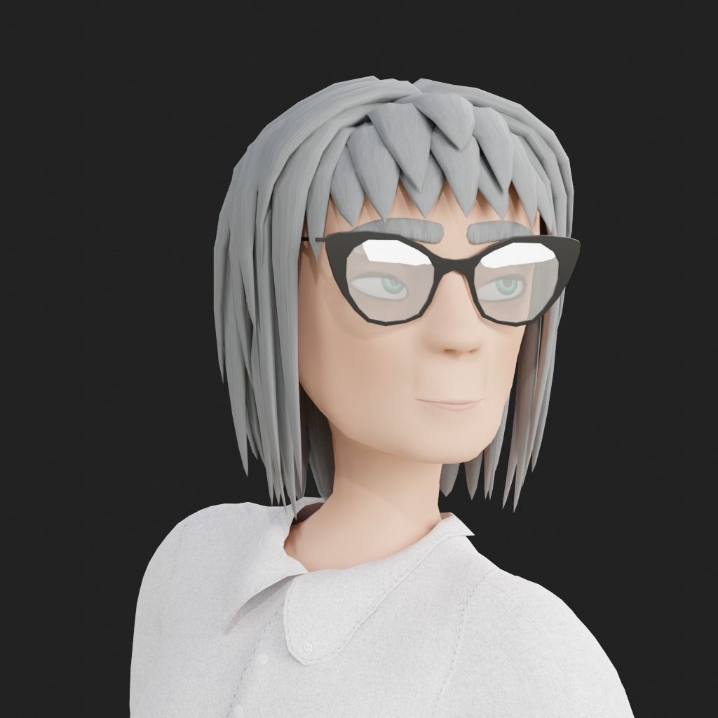Stylized Customizable Avatar - Female - FREE free VR / AR / low-poly 3D ...