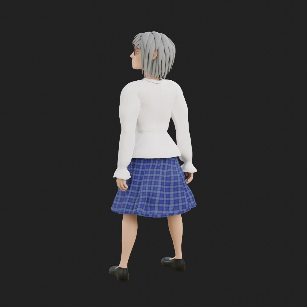 Stylized Customizable Avatar - Female - FREE free VR / AR / low-poly 3D ...