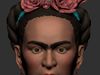 Frida kahlo head 3D model 3D printable | CGTrader