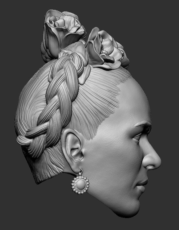 Frida kahlo head 3D model 3D printable | CGTrader
