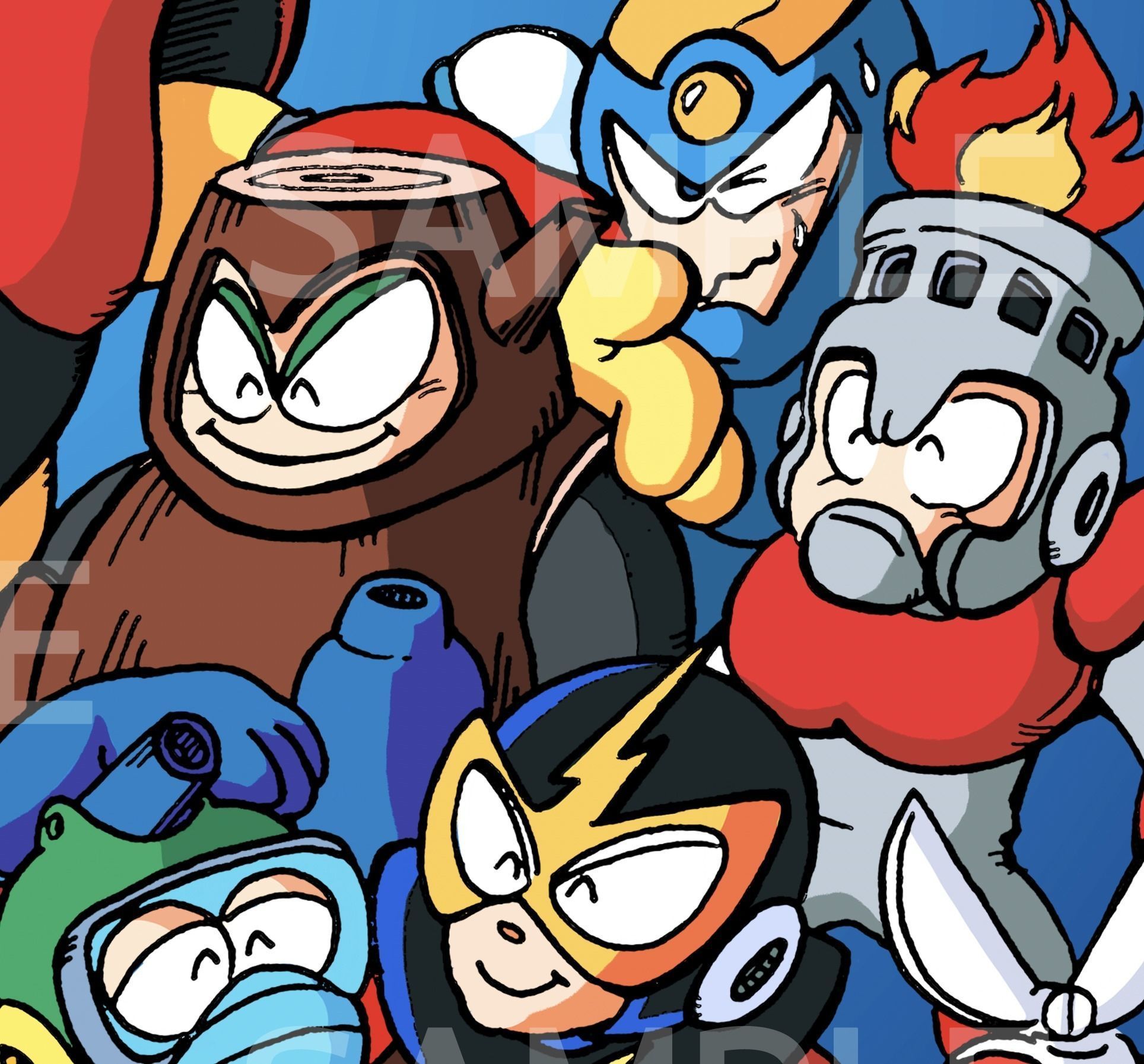 Rockman and Friend Megaman poster 3D model | CGTrader