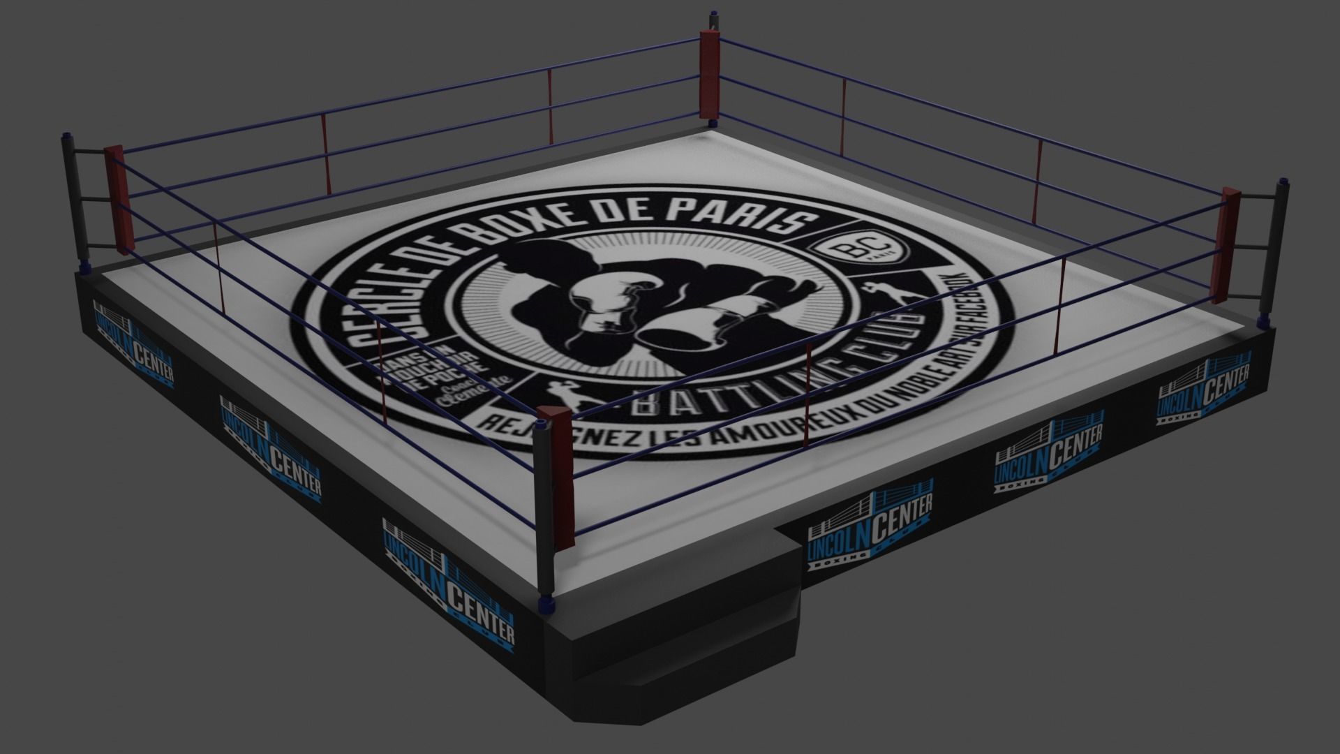 3D model Boxing ring object VR / AR / low-poly | CGTrader