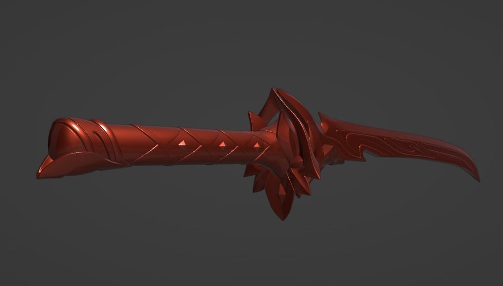 Kazuha Cursed Blade -- Genshin Impact -- Sliced Print Ready 3D model 3D ...