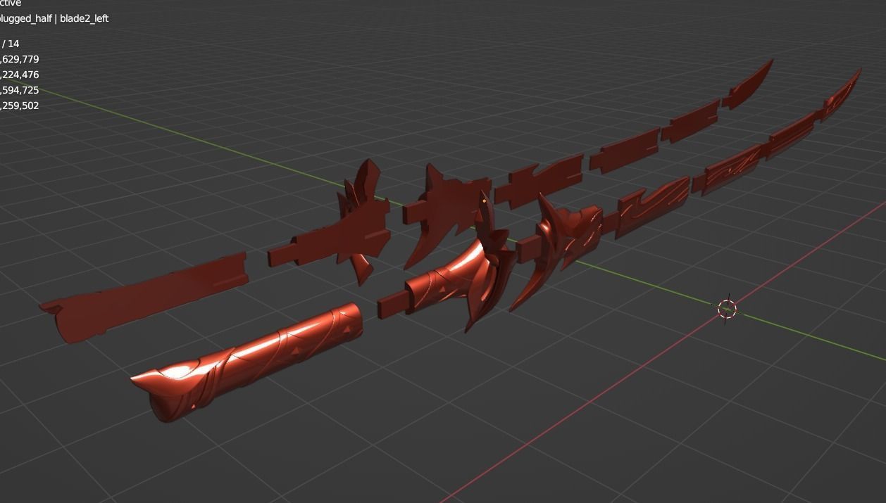 Kazuha Cursed Blade -- Genshin Impact -- Sliced Print Ready 3D model 3D ...