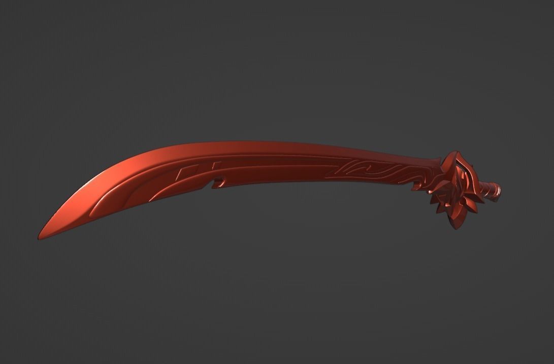 Kazuha Cursed Blade -- Genshin Impact -- Sliced Print Ready 3D model 3D ...