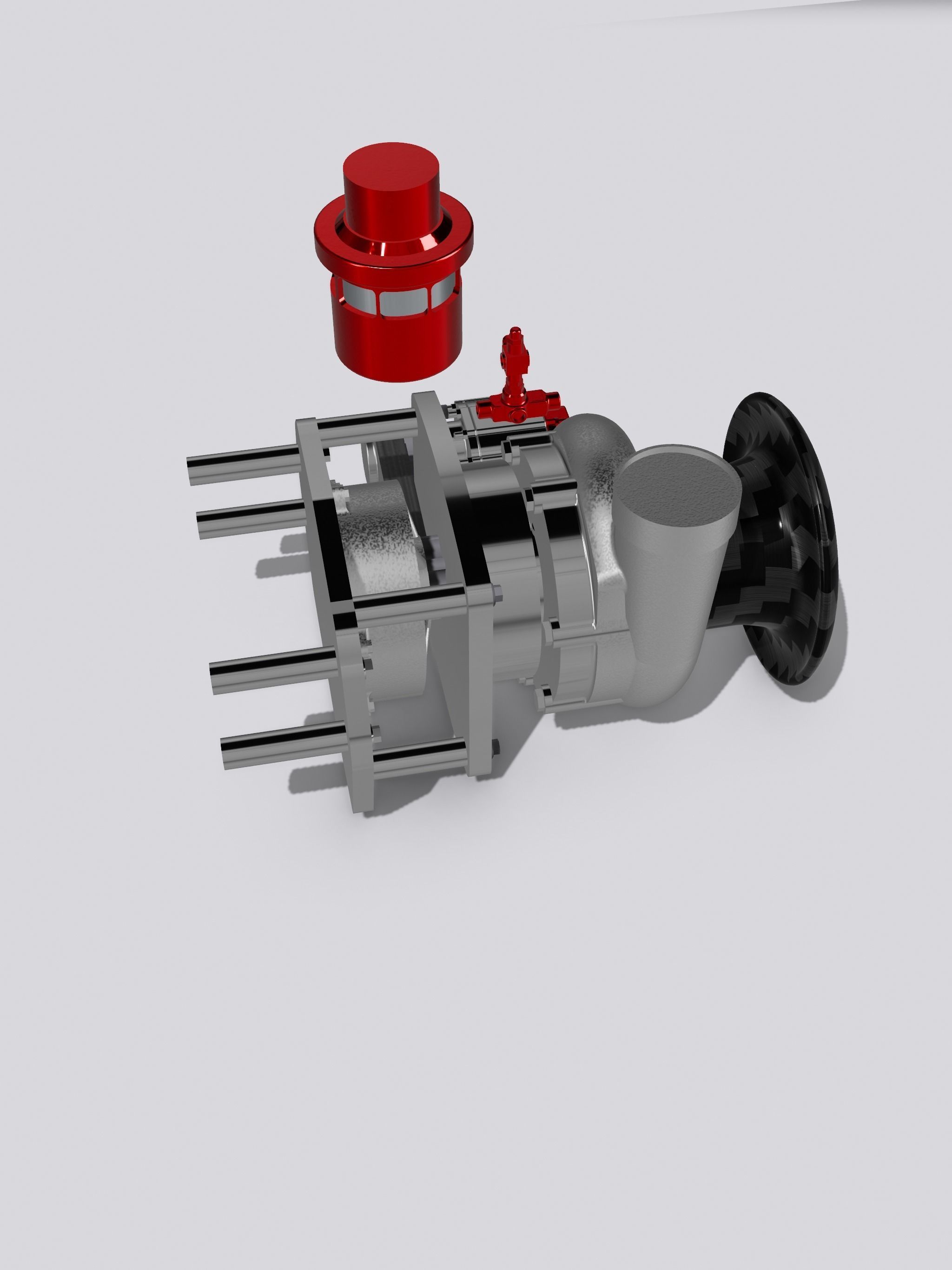 Procharger Supercharger set Pro Charger Blower 3D model 3D printable ...