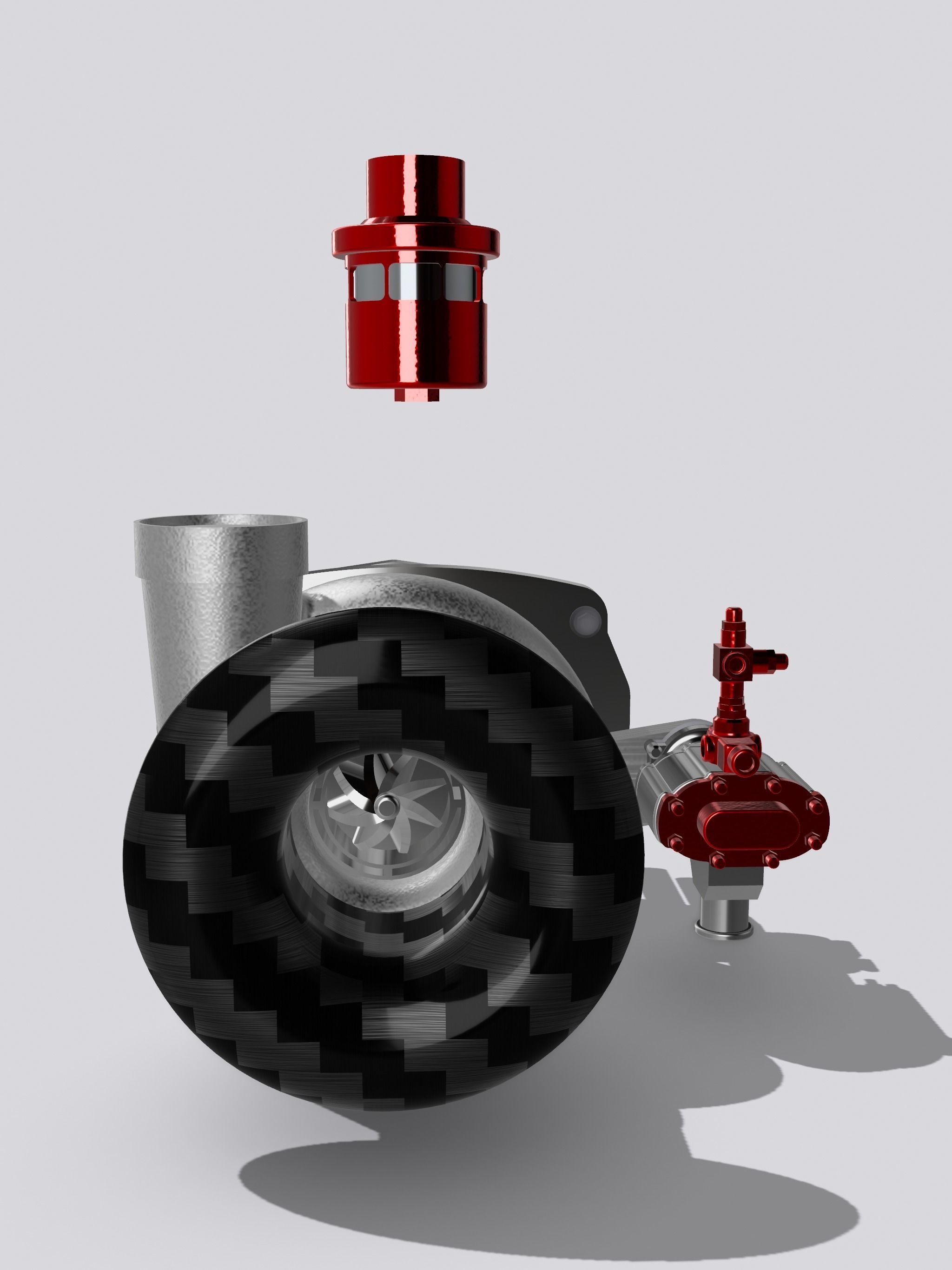 Procharger Supercharger set Pro Charger Blower 3D model 3D printable ...