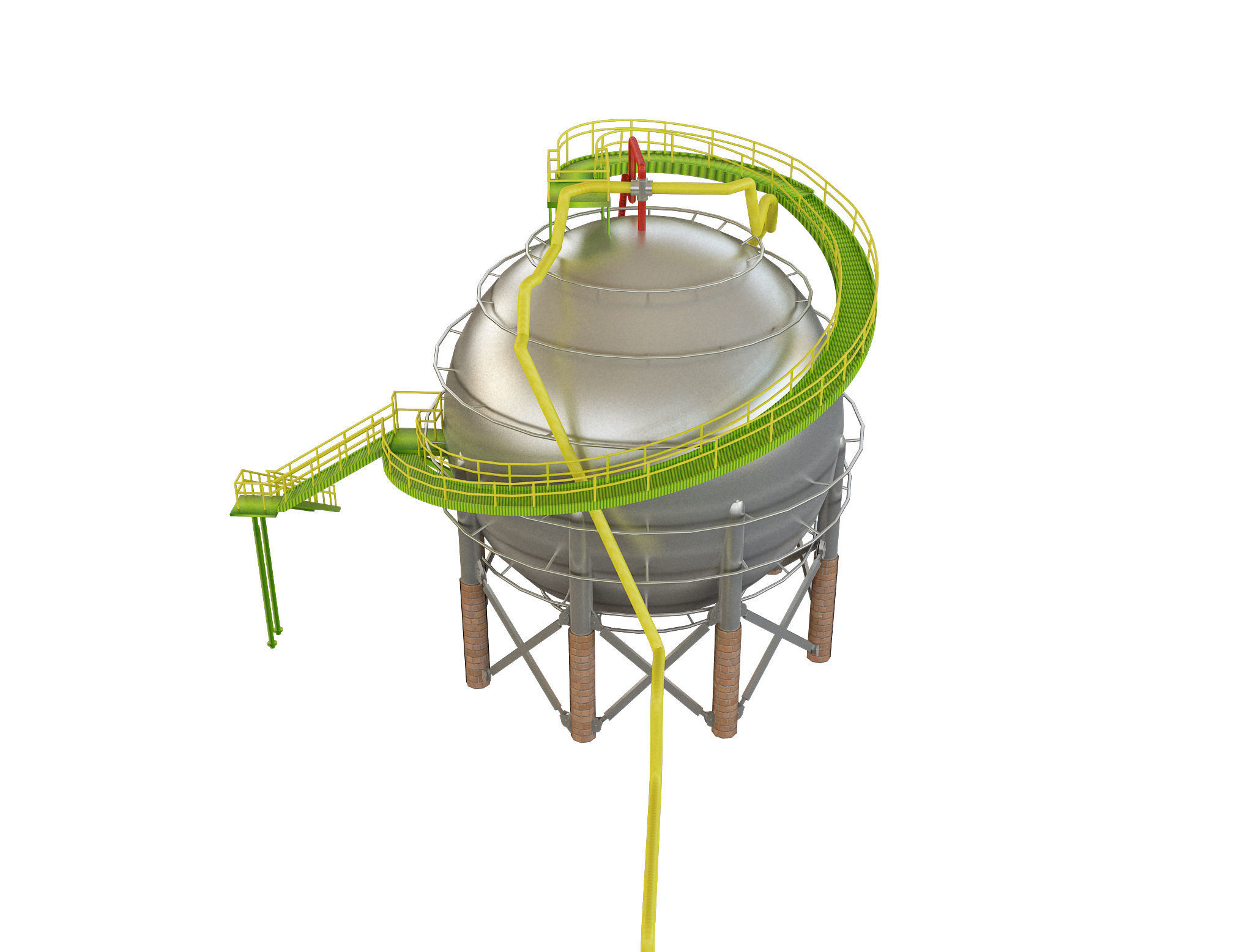 Oil And Gas Refinery Unit m1 3D model | CGTrader