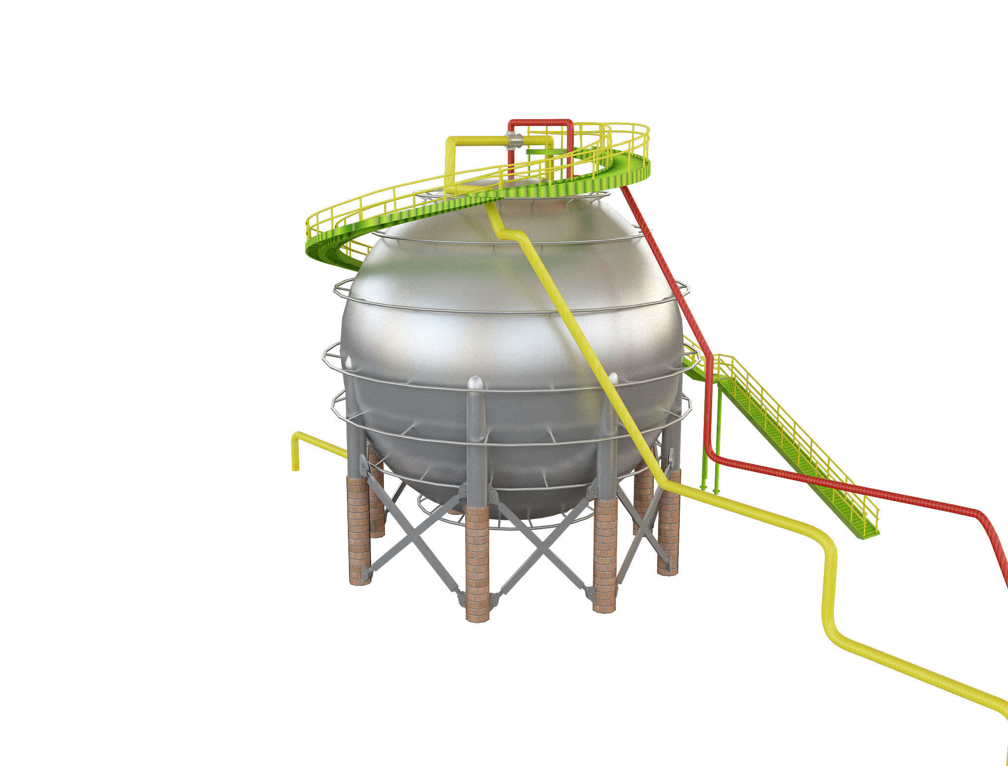 Oil And Gas Refinery Unit m1 3D model | CGTrader