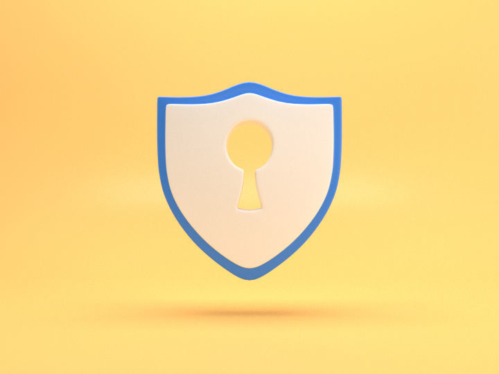 shield 3d model blue color 3D model | CGTrader