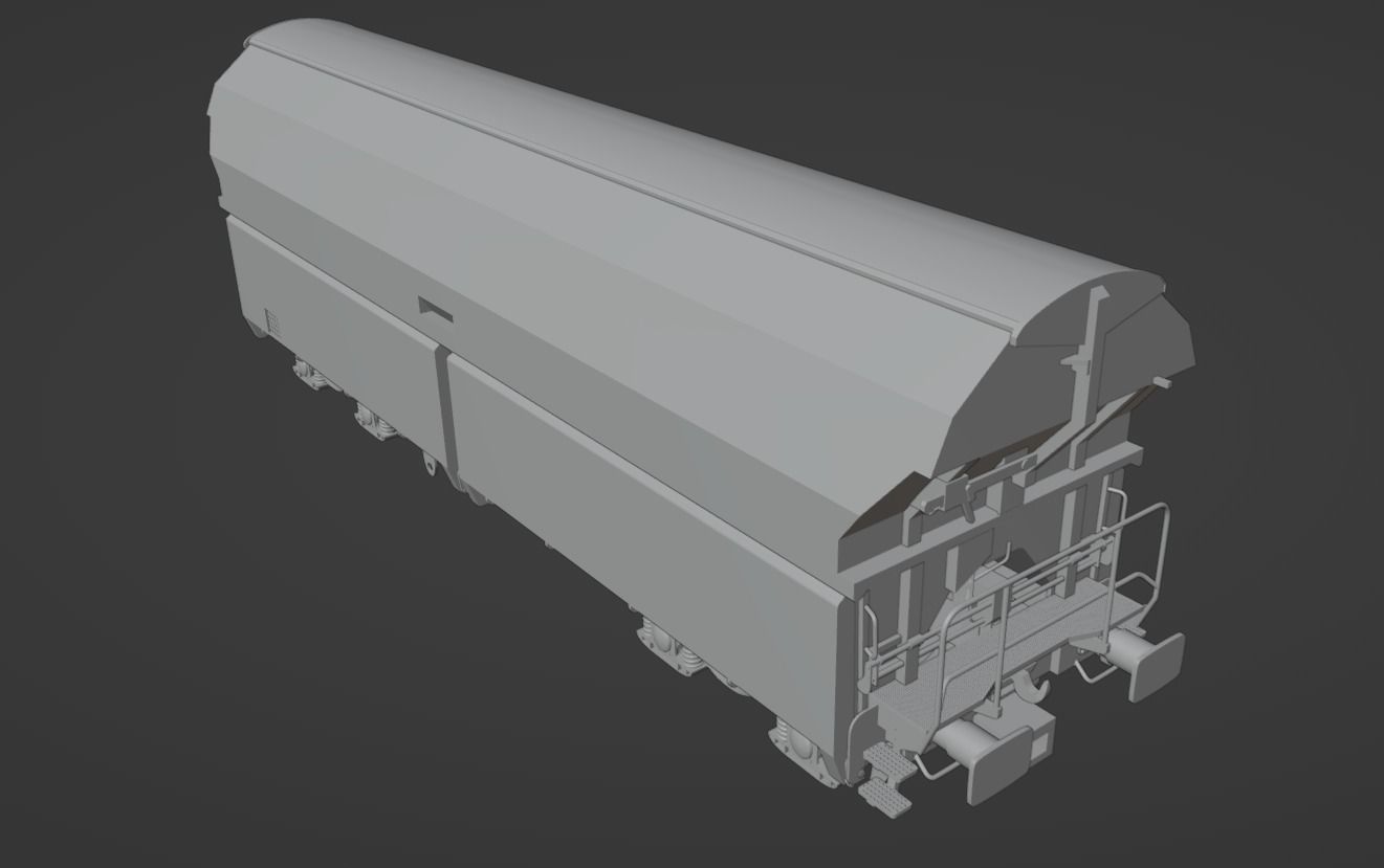 H0 1-87 scale Talns 970 freight car 3D model 3D printable | CGTrader