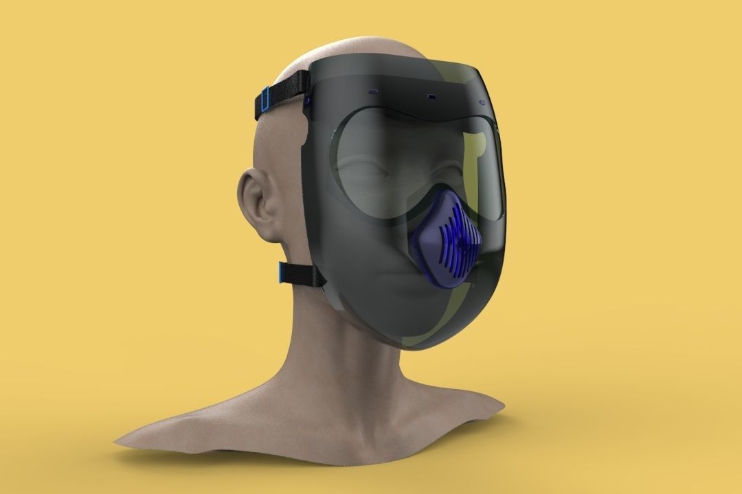 FACE SHIELD FACE MASK MASKER SAFETY MEDICAL FACESHIELD 3D model | CGTrader
