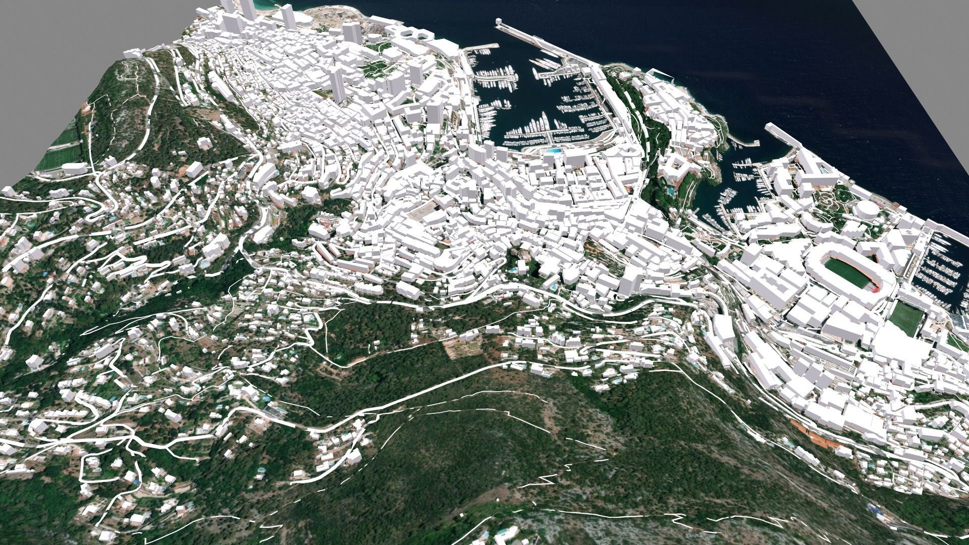 Cityscape Monte Carlo Monaco 3D model | CGTrader