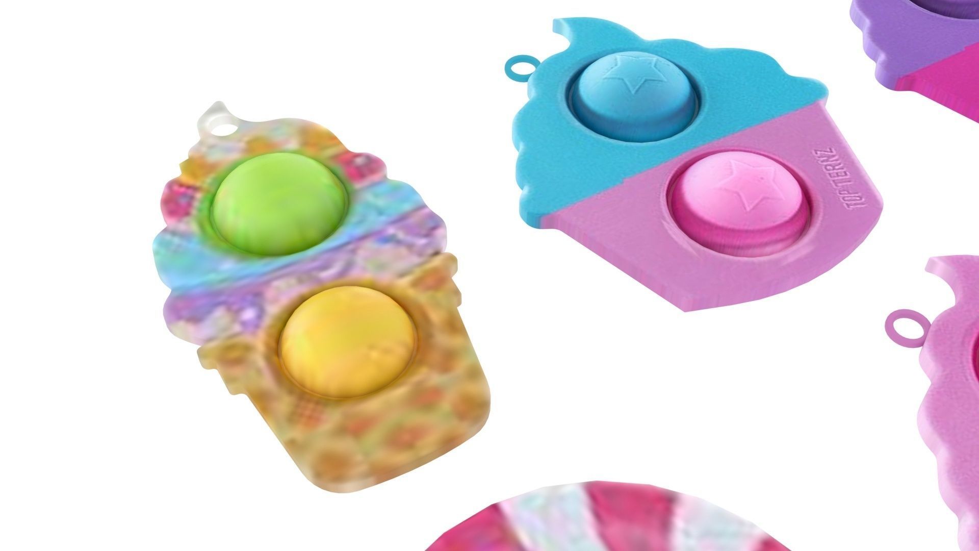 Fast Food Simple Dimples Set 3D model | CGTrader