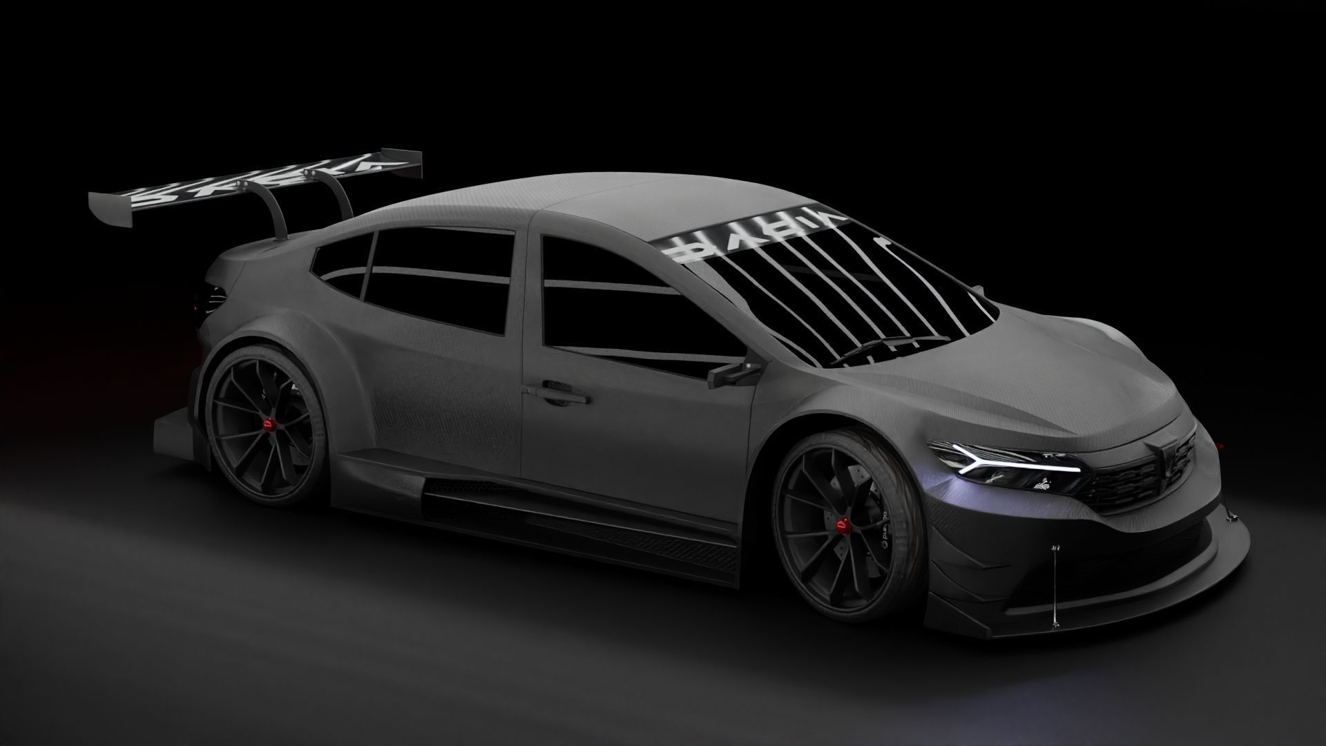 Dacia Logan 2021 STCC edition rigged 3D model rigged | CGTrader