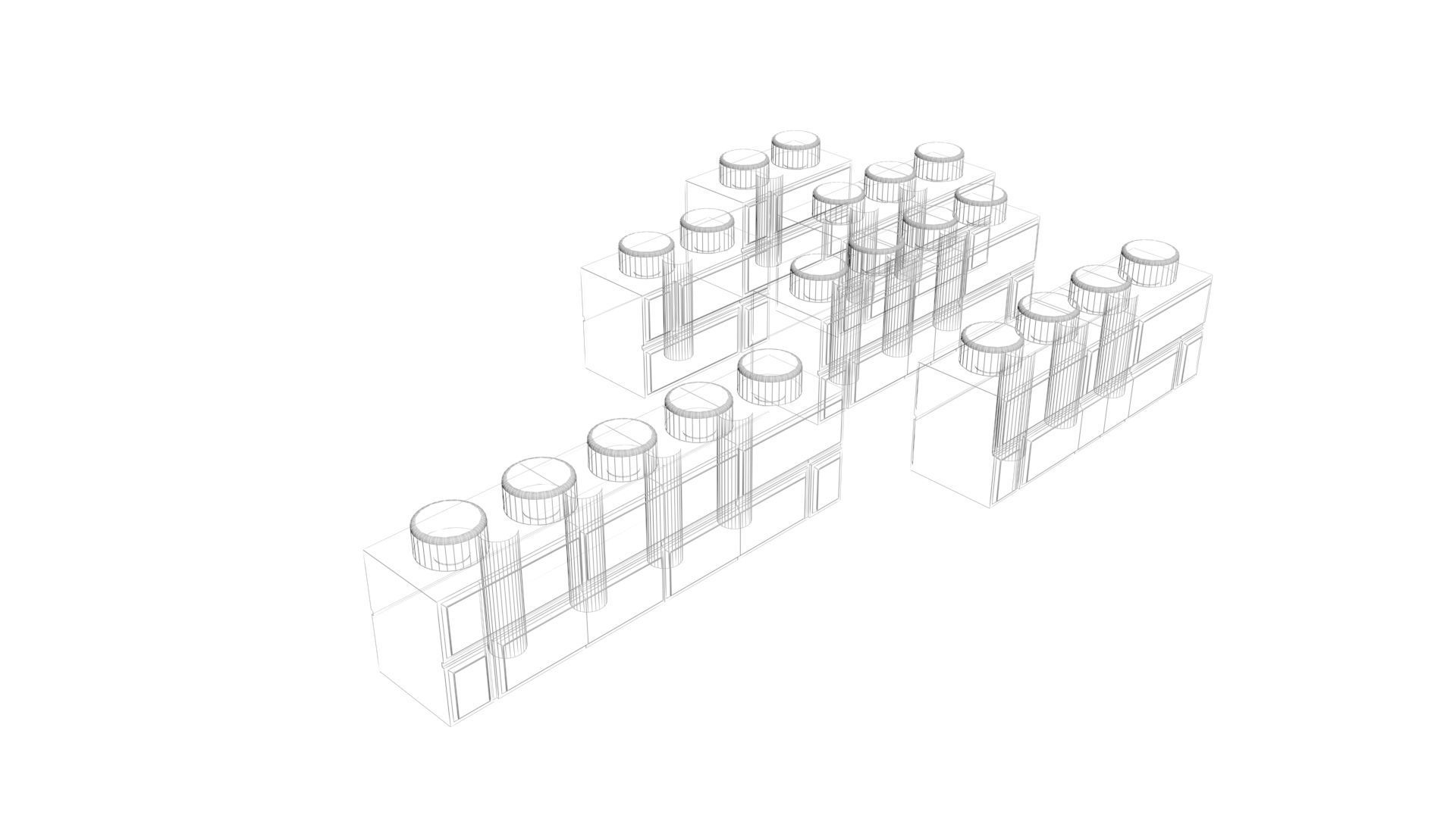 Lego Masonry Profile Bricks 3D model | CGTrader