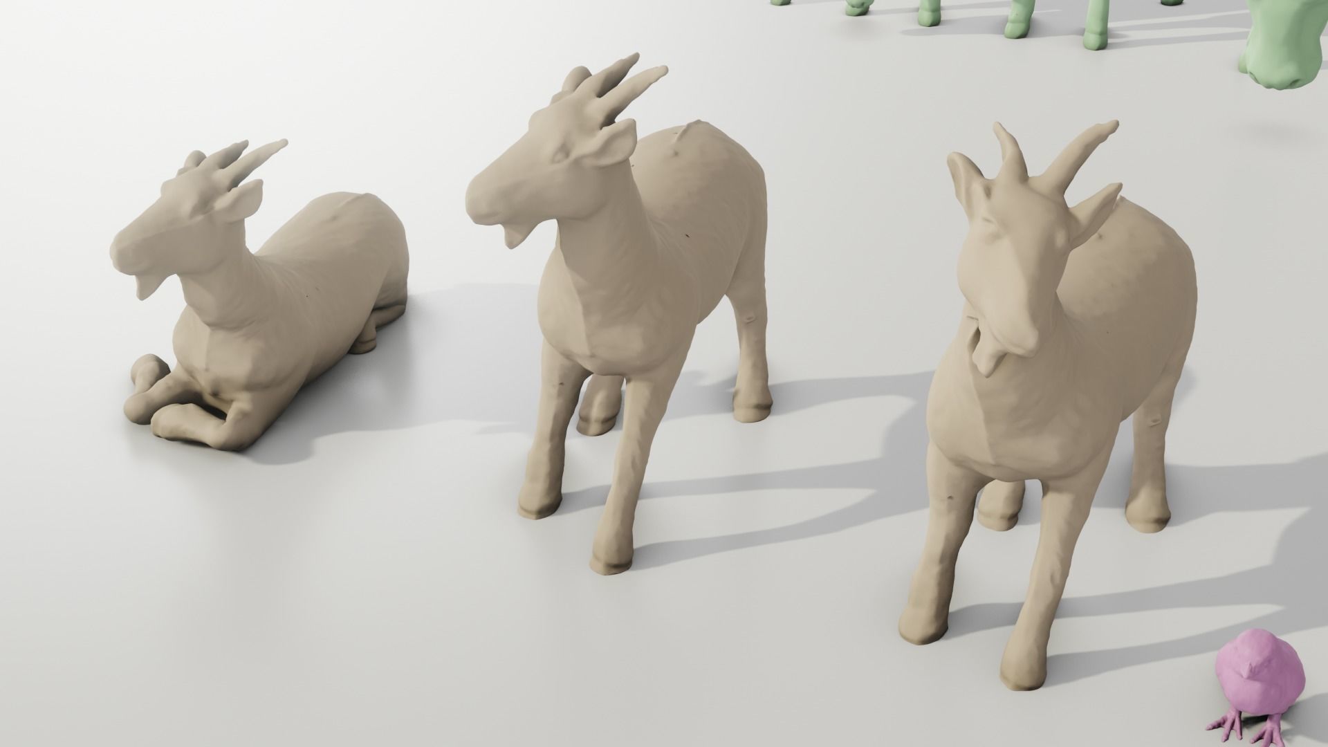 Livestock Farm Animals Diorama Pack 3D model 3D printable | CGTrader