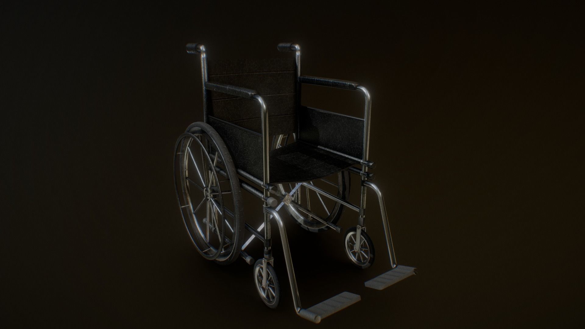 WhellChair wheelchair free 3D model | CGTrader