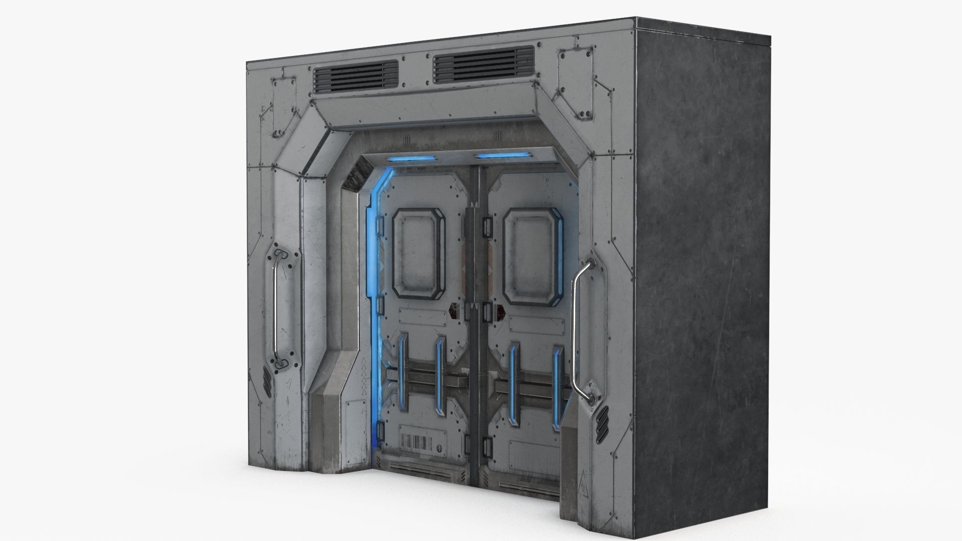 3D model Sci-Fi Door v1 VR / AR / low-poly | CGTrader