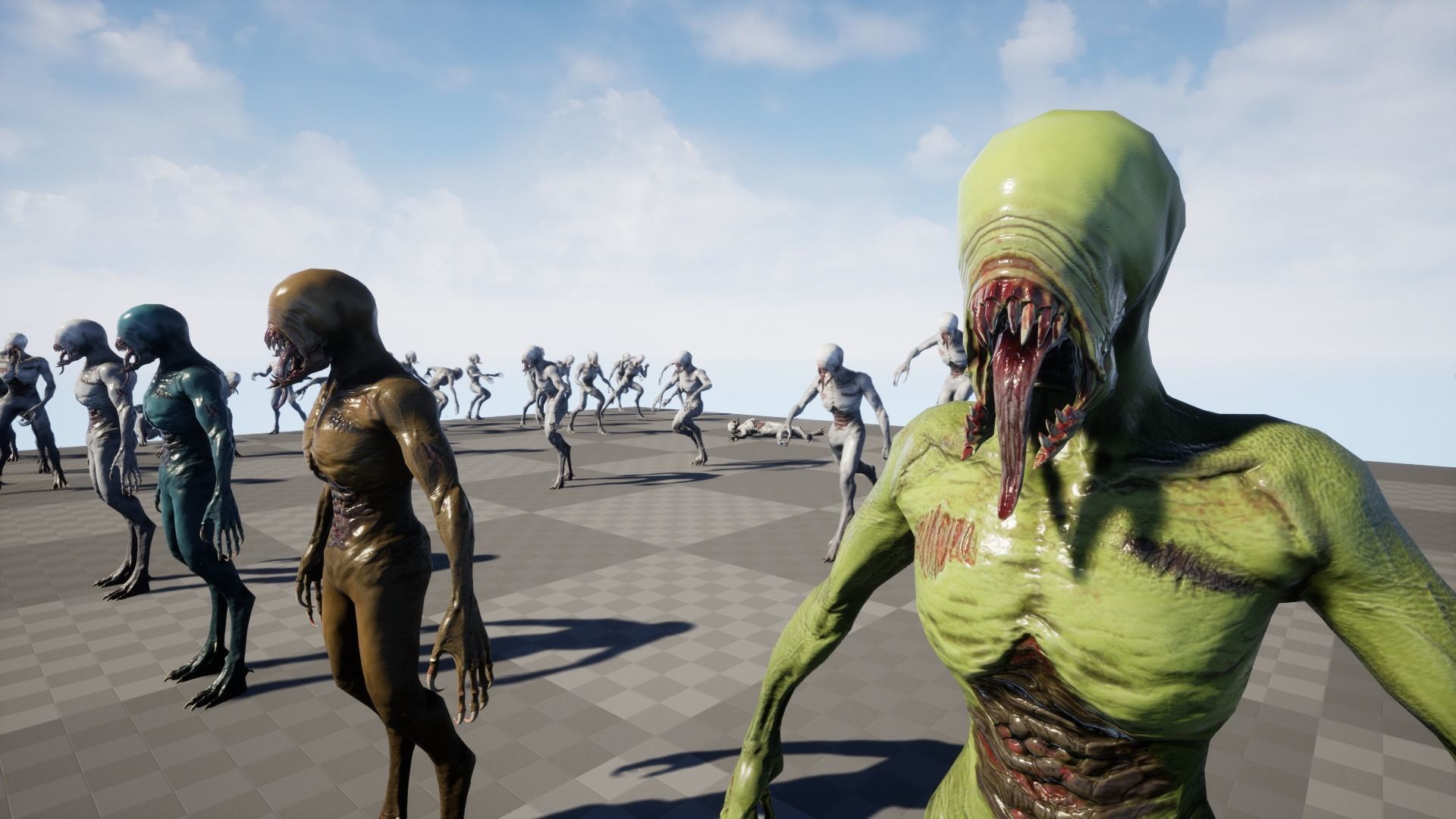 3D model Monster humanoid creature VR / AR / low-poly rigged animated ...